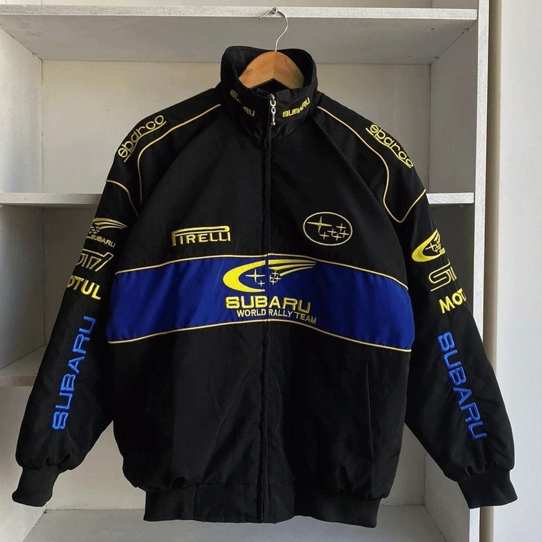 Subaru Black Racing Jacketvintage Bomber Jacketformula 1 - Etsy