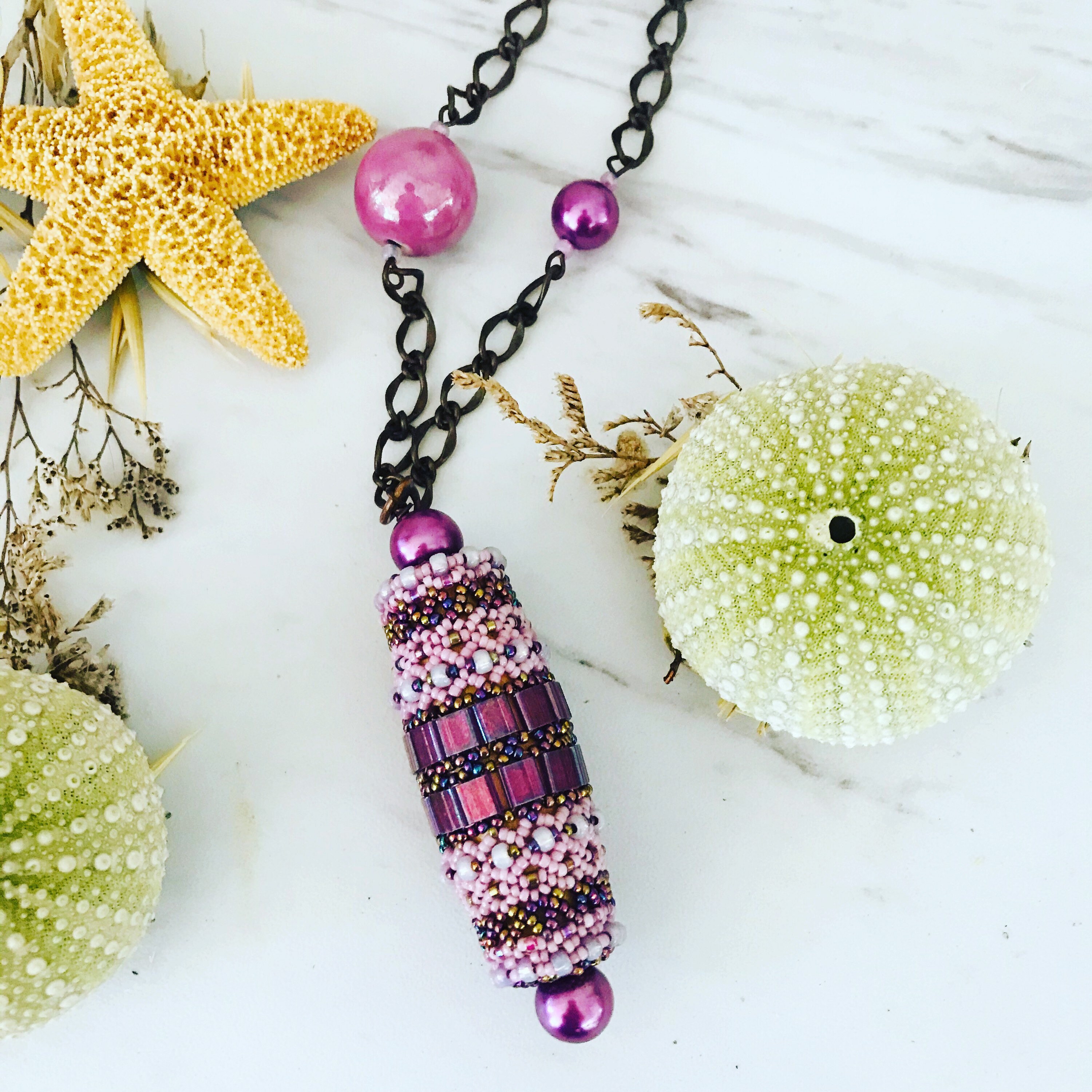 Tutorial Sunset Beaded Bead - Etsy