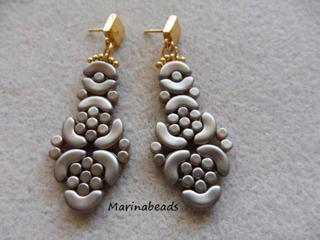 TUTORIAL Arabesque Earrings En Francais - Etsy