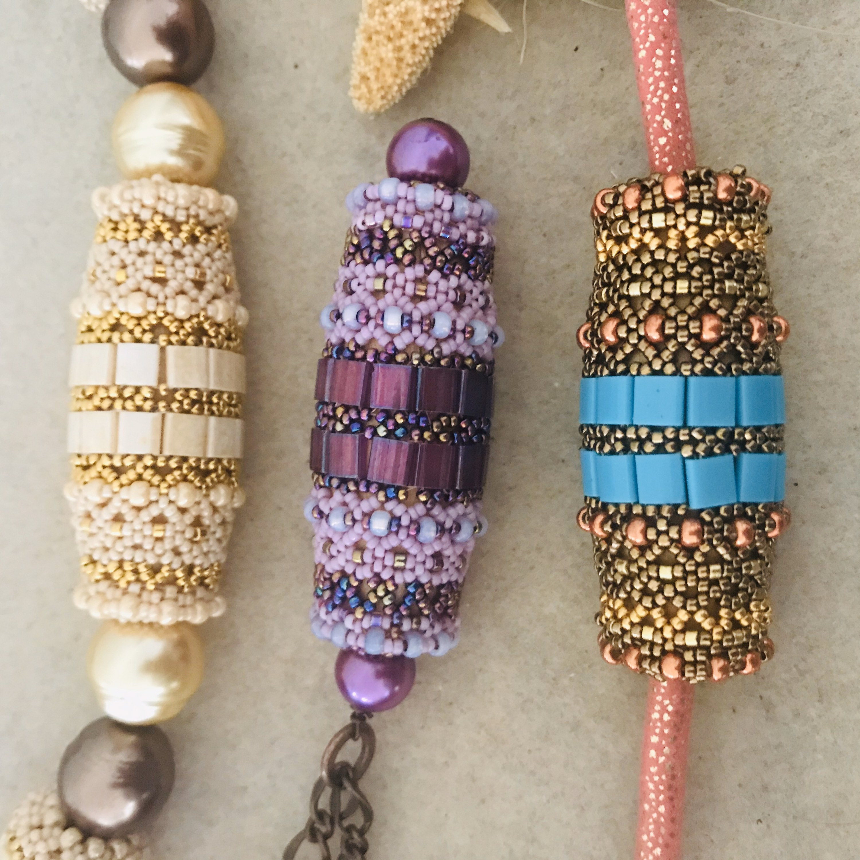 Tutorial Sunset Beaded Bead - Etsy