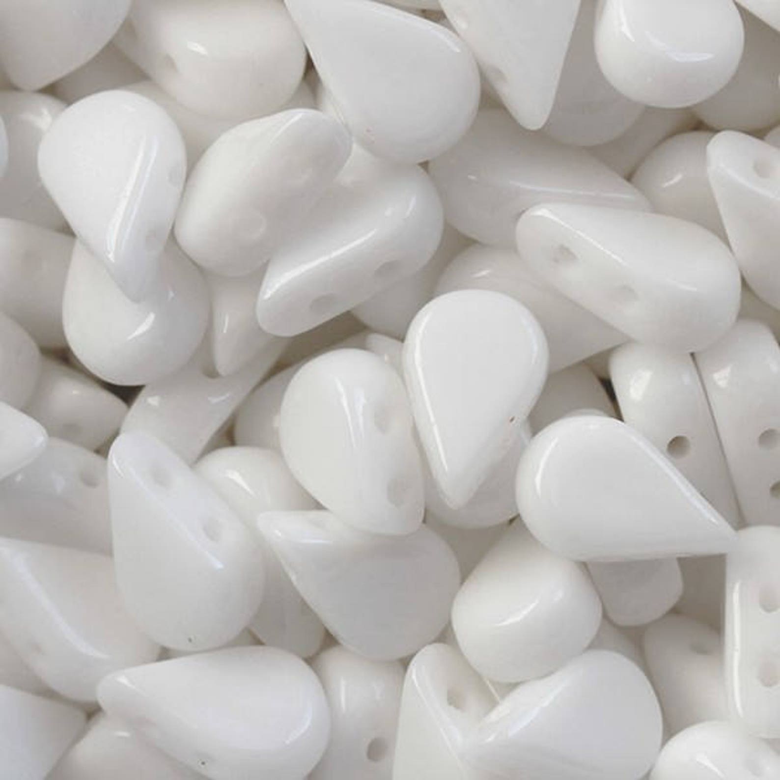 Amos® Par Puca® Beads X 50 Opaque White - Etsy