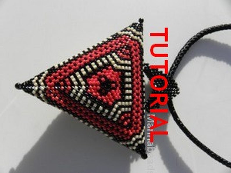 PATTERN Puffy Triangle Pendant - Etsy