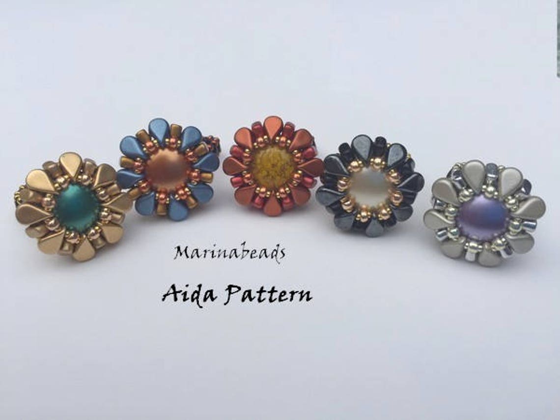 TUTORIAL Aida Ring - Etsy
