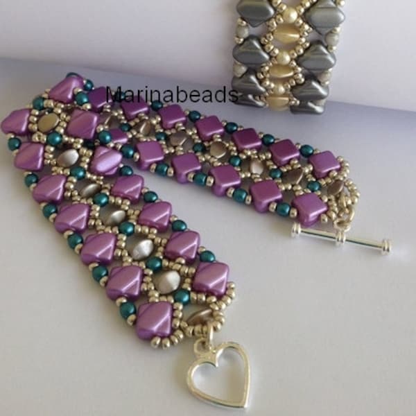 Pinch Bead Bracelet - Etsy