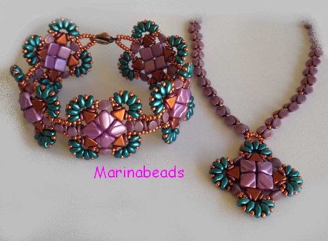 TUTORIAL Set Square Bracelet & Pendant - Etsy