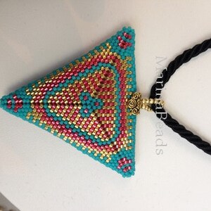 PATTERN Puffy Triangle Pendant - Etsy
