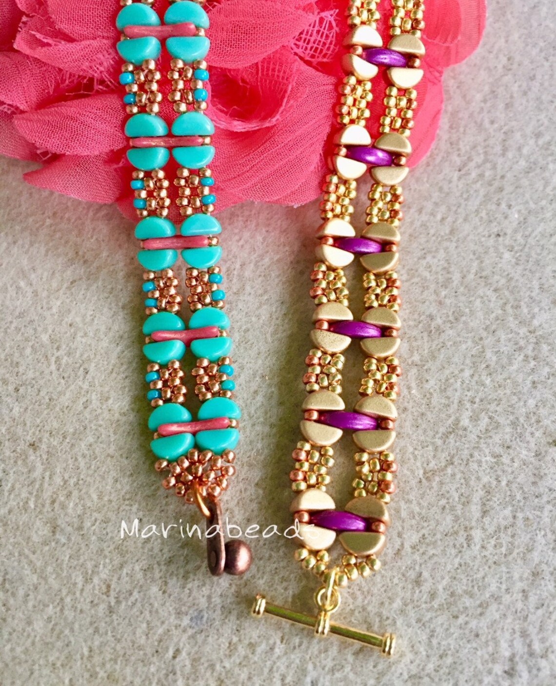 TUTORIAL En FRANCAIS Nebula Bracelet - Etsy