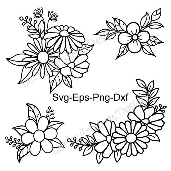 Flower Svg - Etsy