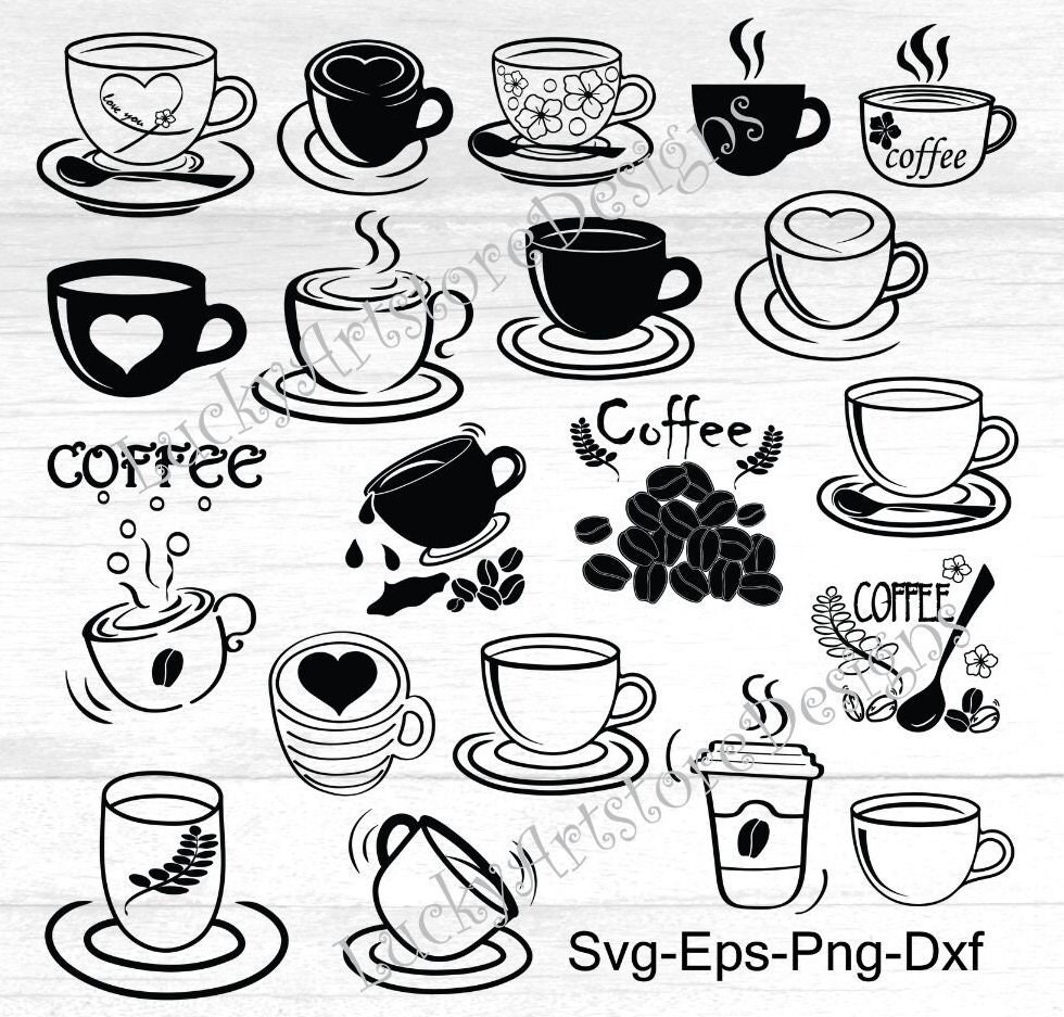 Coffee Svg, Coffee Svg Bundle, Coffee Cup Svg, Coffee Clipart, Coffee ...