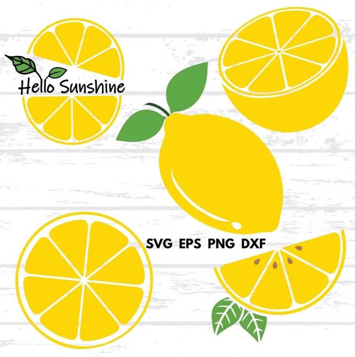 Lemon SVG, Lemon SVG Files for Cricut, Fruit PNG , Silhouette, Lemon ...