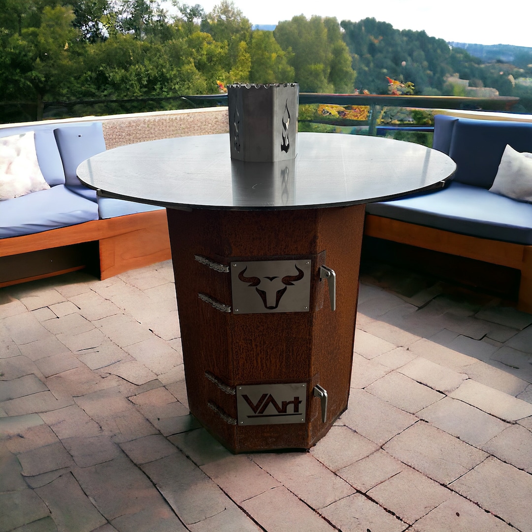 Feuertonne, Plancha Grilltonne, Feuerplatte - Etsy.de