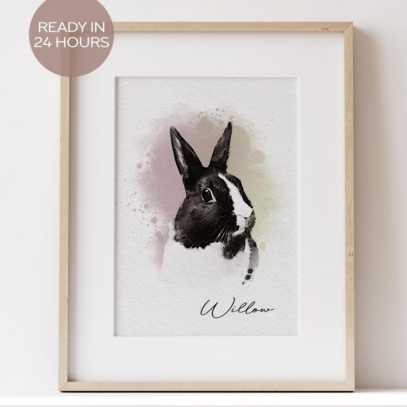Rabbit Art - Etsy