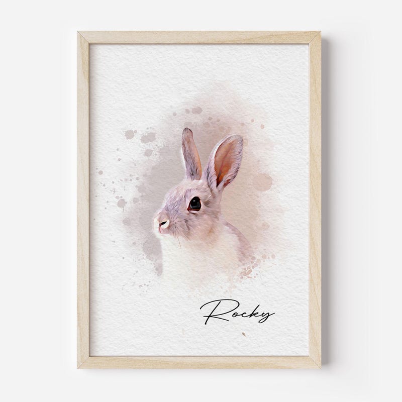 Bunny Portrait - Etsy