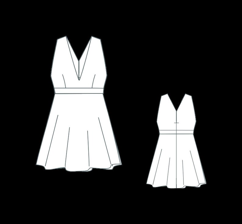 Mını Summer Dress Pattern,mını Dress Pattern,spring Dress Pattern ...