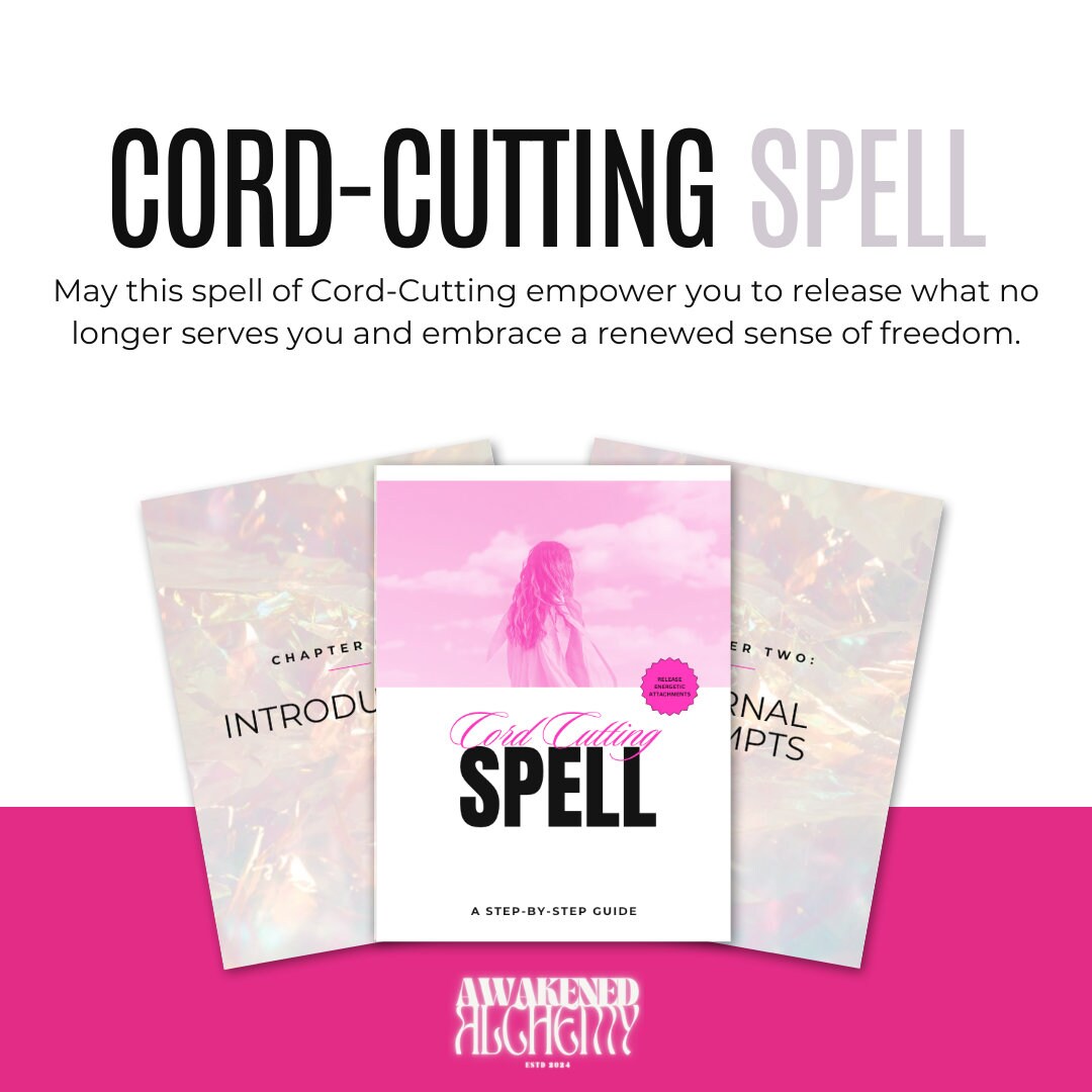 Powerful Cord Cutting Ritual, Healing Energy, Shadow Work Journal ...