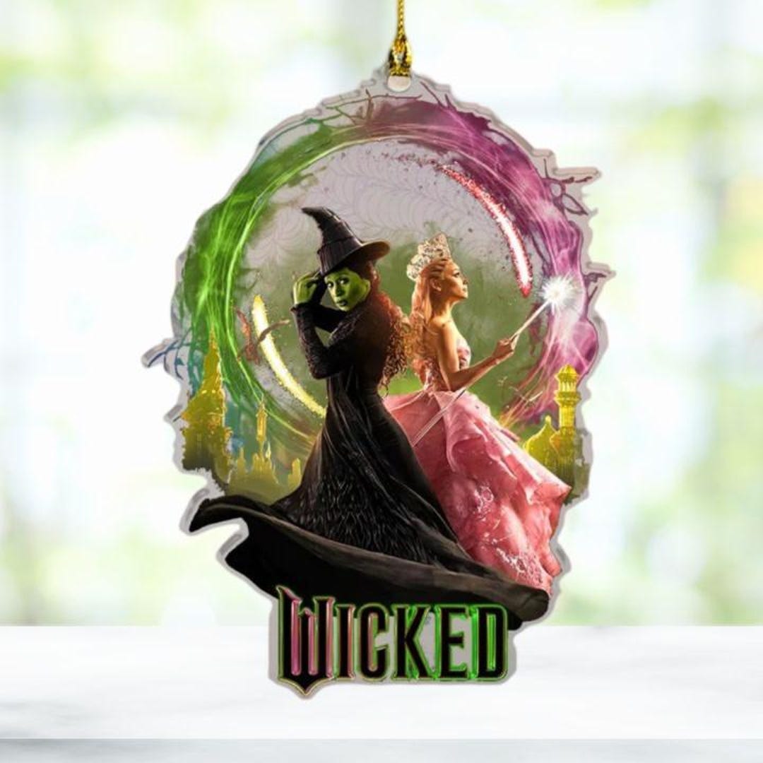 Wicked Movie Ornament, Elphaba and Glinda Ornament, Wizard of Oz ...
