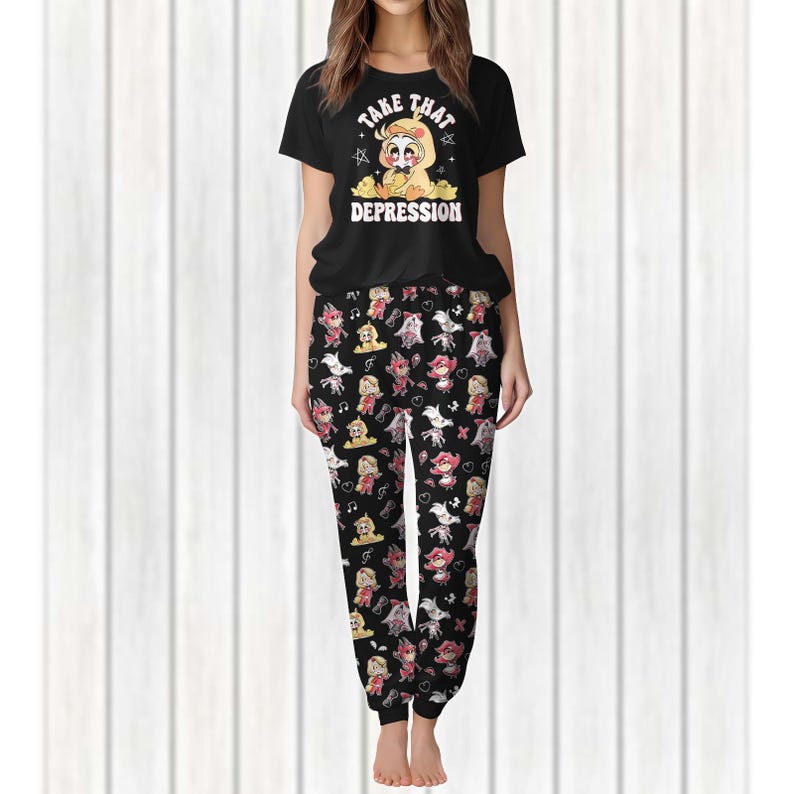 Hazbin Hotel Lucifer Pajamas Set, Charlie Hazbin Hotel Holiday Pajamas ...