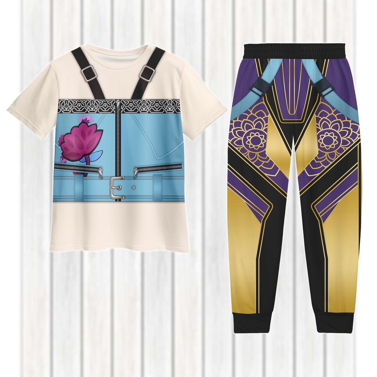 Kpop Demon Hunters Zoey Cosplay Tshirt Pants, Kpop Demon Hunters Pajamas Set, Zoey Costume ...