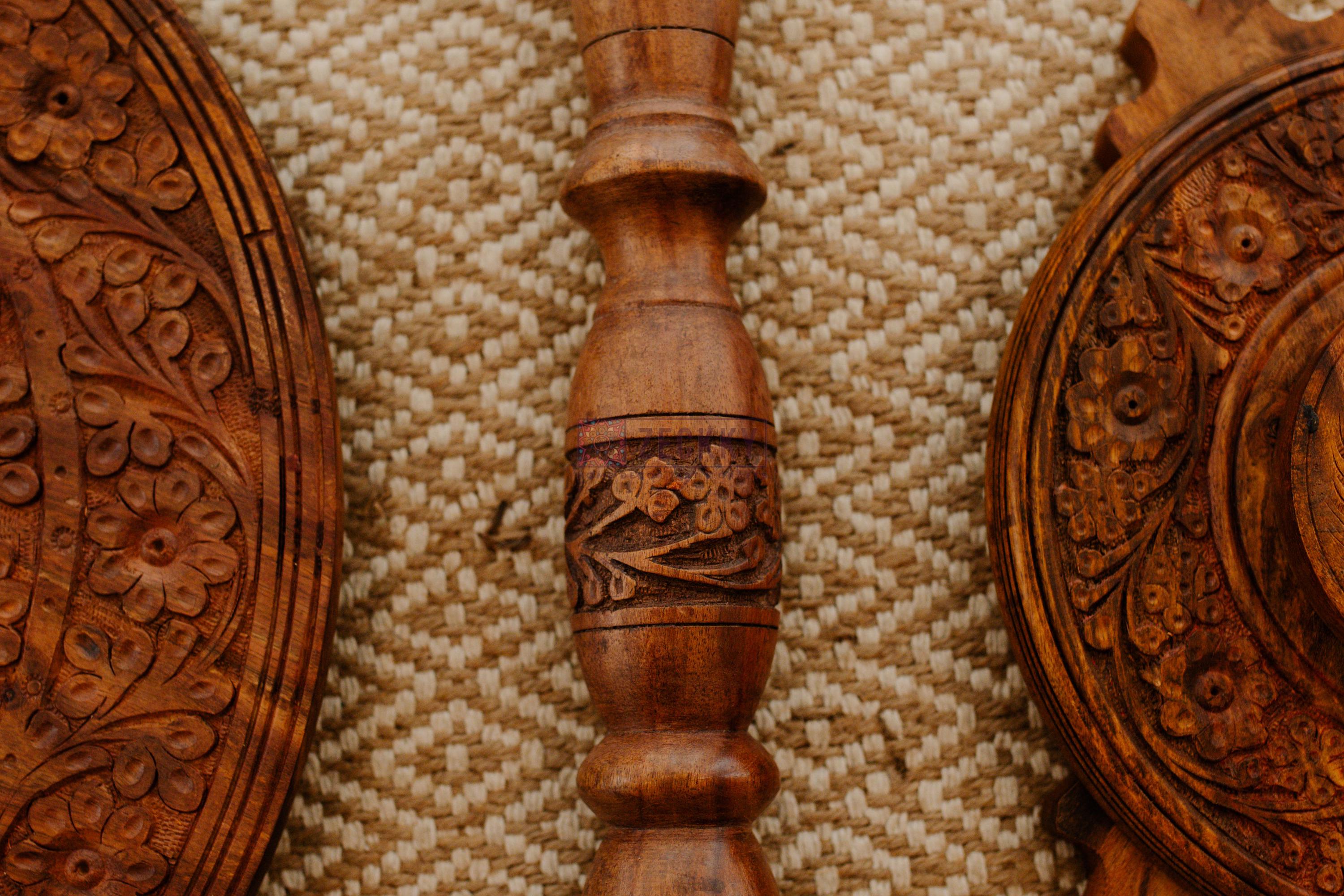 Small Round Dining Table Handmade, Foldable Small Kitchen Table, 20inch ...