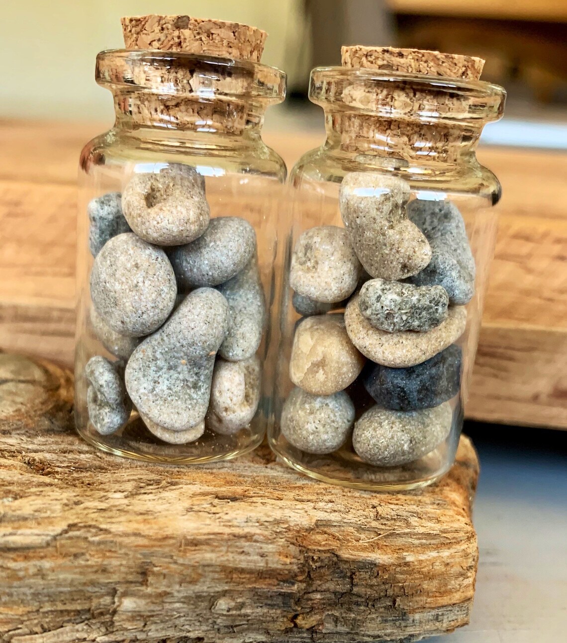 2 Bottles Vial Filled With Tiny Pebbles From the Jordan - Etsy