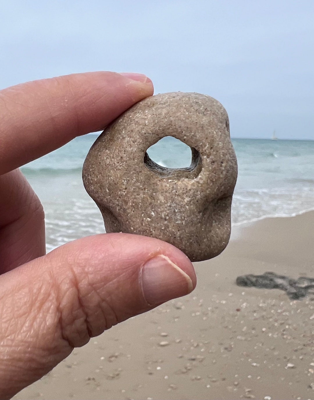 Holey Rock for Aquarium ,holey Stone, Adder Stone, Odin Stone, Witch ...