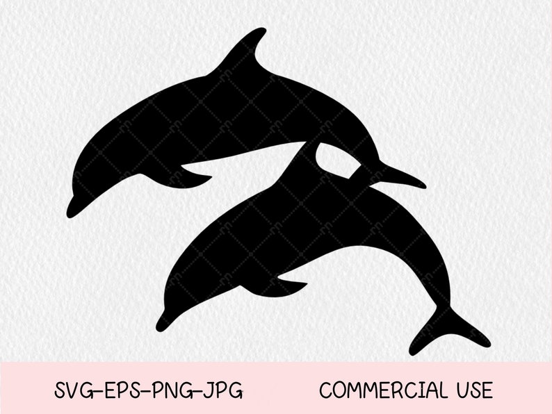 Dolphin Svg, Dolphin Clipart, Dolphin Png for Tshirt, Animal Silhouette ...