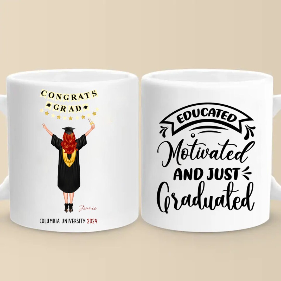 Graduation Friends, Graduation Girl, Family Personalized Custom Mug ...
