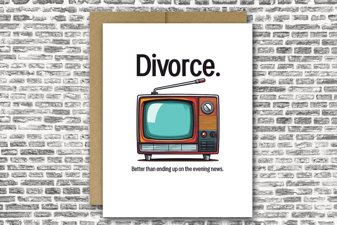 Funny Divorce Card | Divorce Card | Congratulations Card | Divorce ...