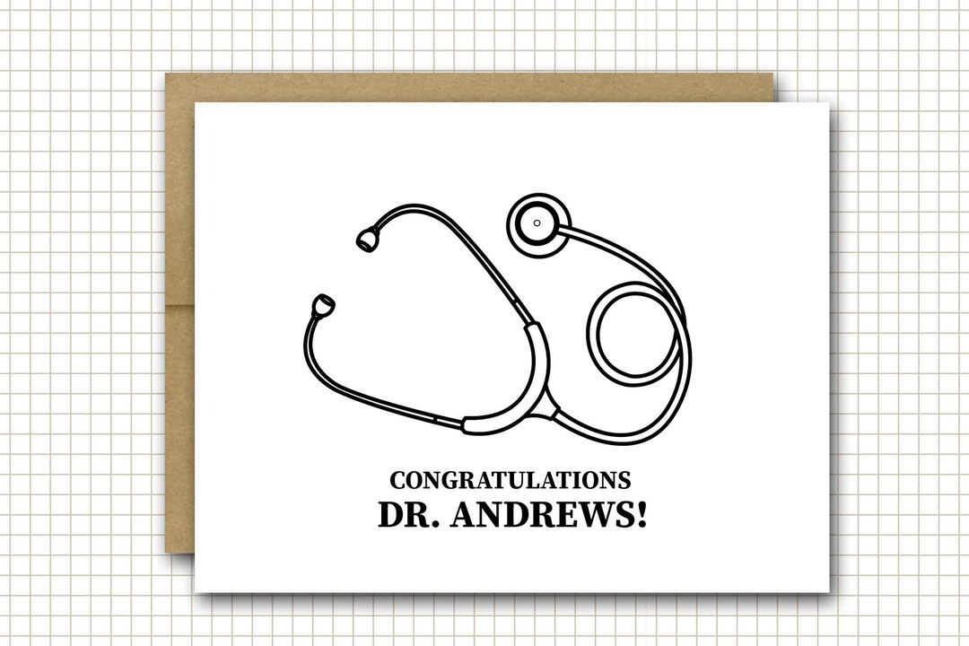 Personalized Doctor Card | Personalized Graduation Card | Doctor ...