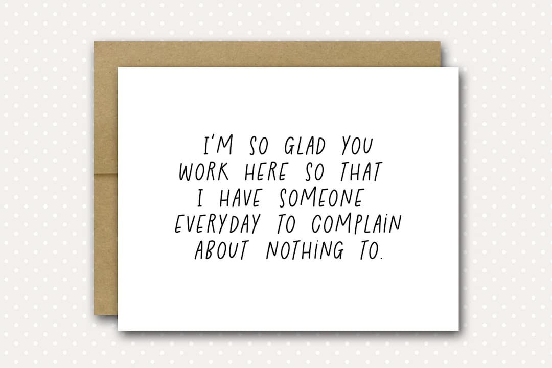 Favorite Coworker Card Funny Work Card Funny Coworker Card Workplace Card Funny Card for ...