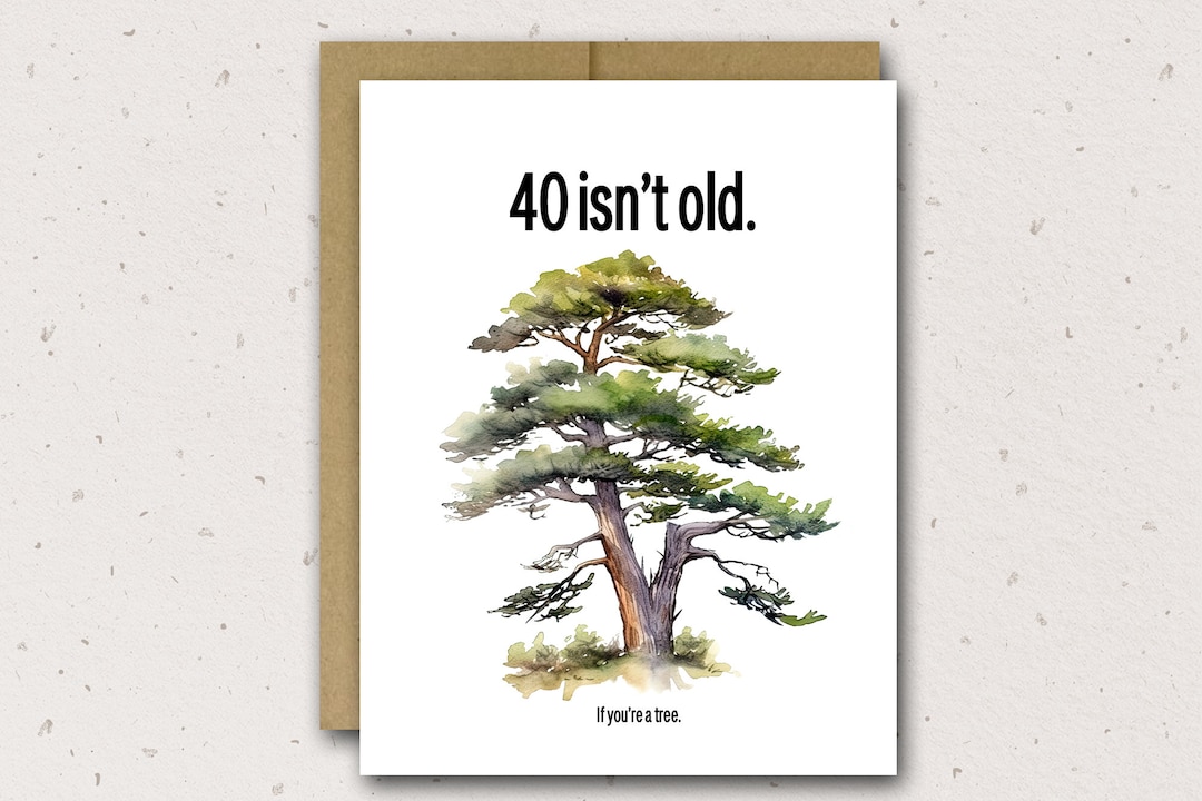 Funny 40th Birthday Card 40th Birthday Card Sarcastic 40th Birthday ...