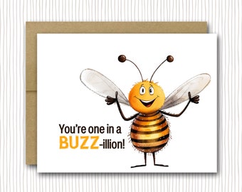Funny Birthday Card, BEE Birthday Card, Bumble Bee Birthday Card - Etsy