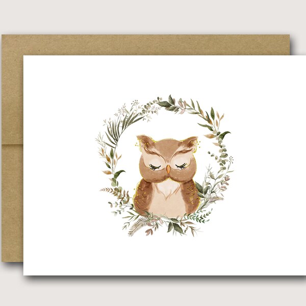 Owl Thank You Cards - Etsy