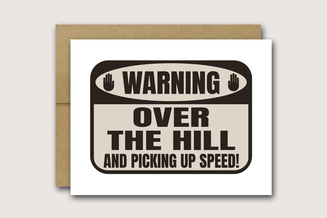 Over the Hill Card Funny 50th Birthday Card 50th Card - Etsy