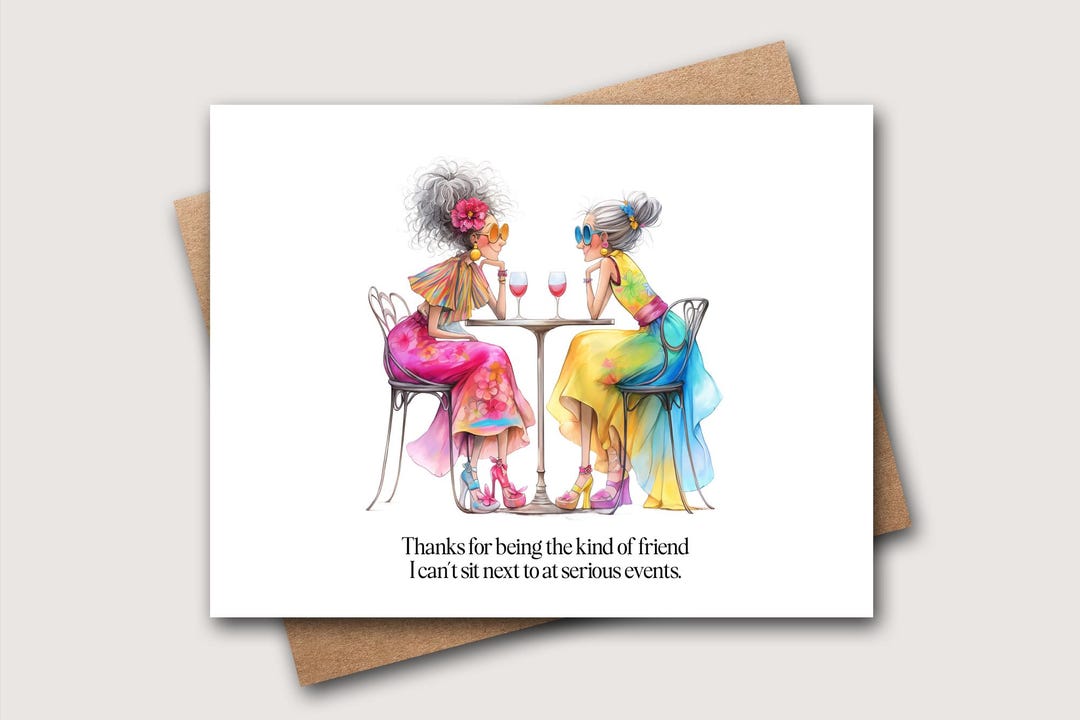 Funny Old Friends Card | Best Friend Card | Funny Card for Friend ...
