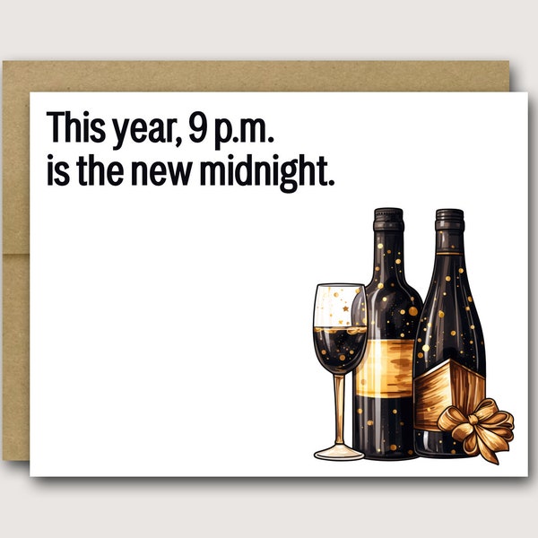 Funny New Year Card - Etsy