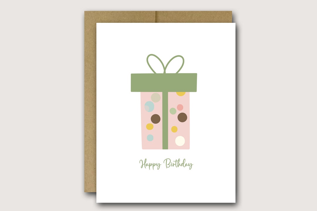 Birthday Card Set Happy Birthday Card Birthday Cake Card - Etsy