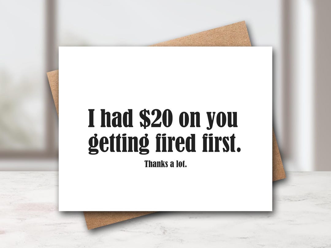 Funny Retirement Card | Congratulations on Leaving Your Job Card | Good ...