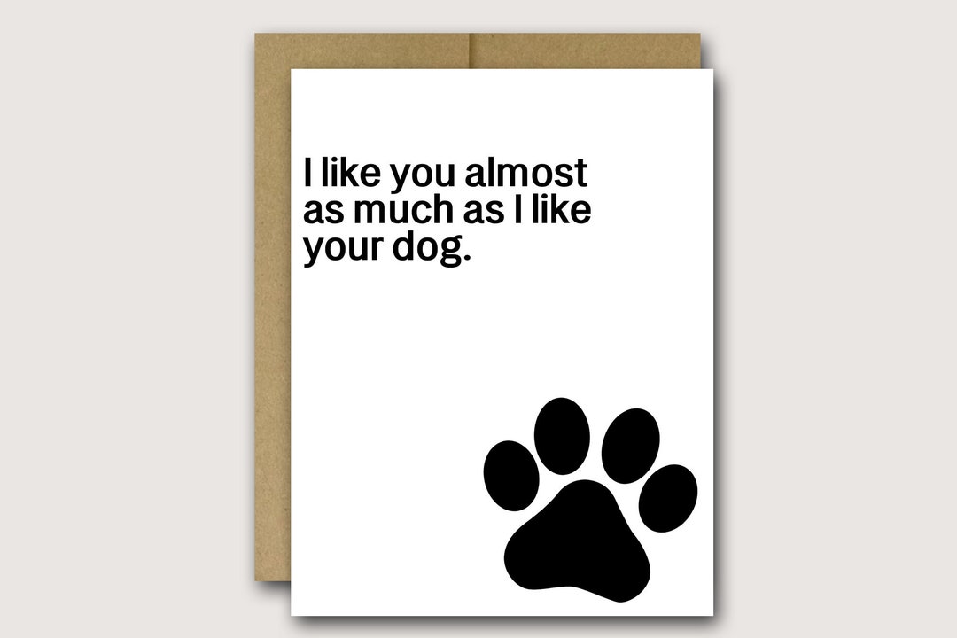 Funny Dog Card Dog Card Funny Dog Mom Card Thank You Card Fur Dog Lover ...