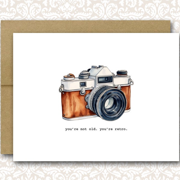 Camera 30th Birthday Card - Etsy