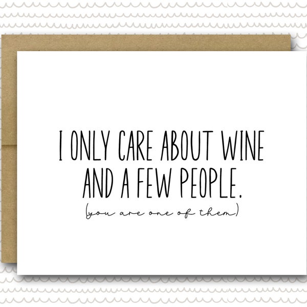Funny Wine Card - Etsy