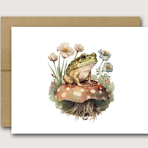 Frog Card - Etsy