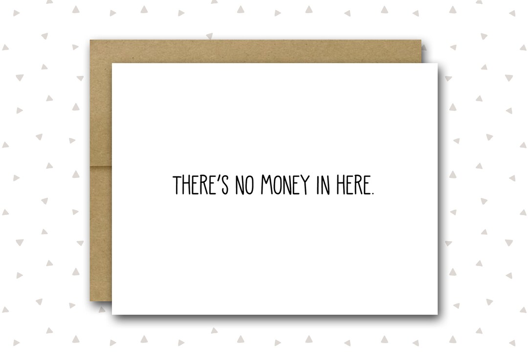 Funny Money Card Birthday Card Friend Birthday Card Coworker Birthday ...