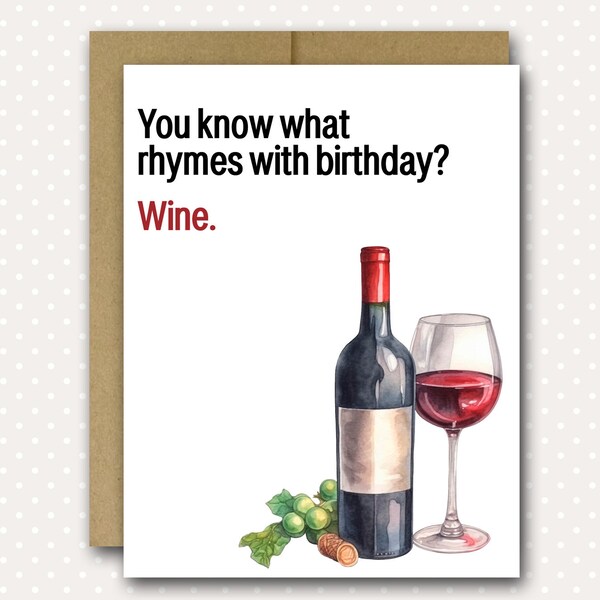 Wine Birthday - Etsy