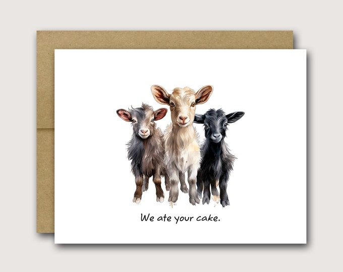 Anatomy of A Goat Card - Etsy
