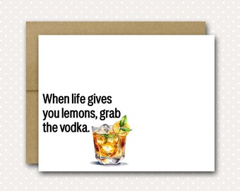 When Life Gives You Lemons Printable Card for Download - Etsy