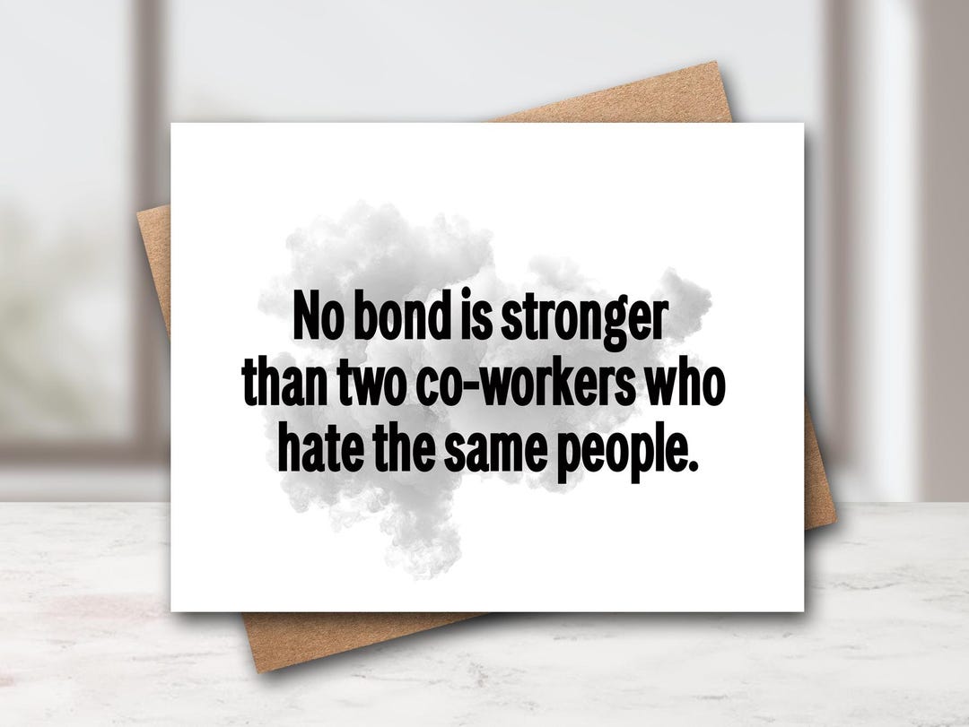 Funny Coworker Card | Funny Card for Coworker | Office Humor Card ...