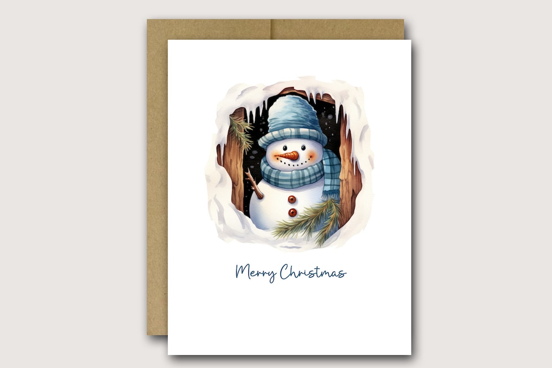 Snowman Christmas Cards Snowman Cards Christmas Cards Holiday Cards ...