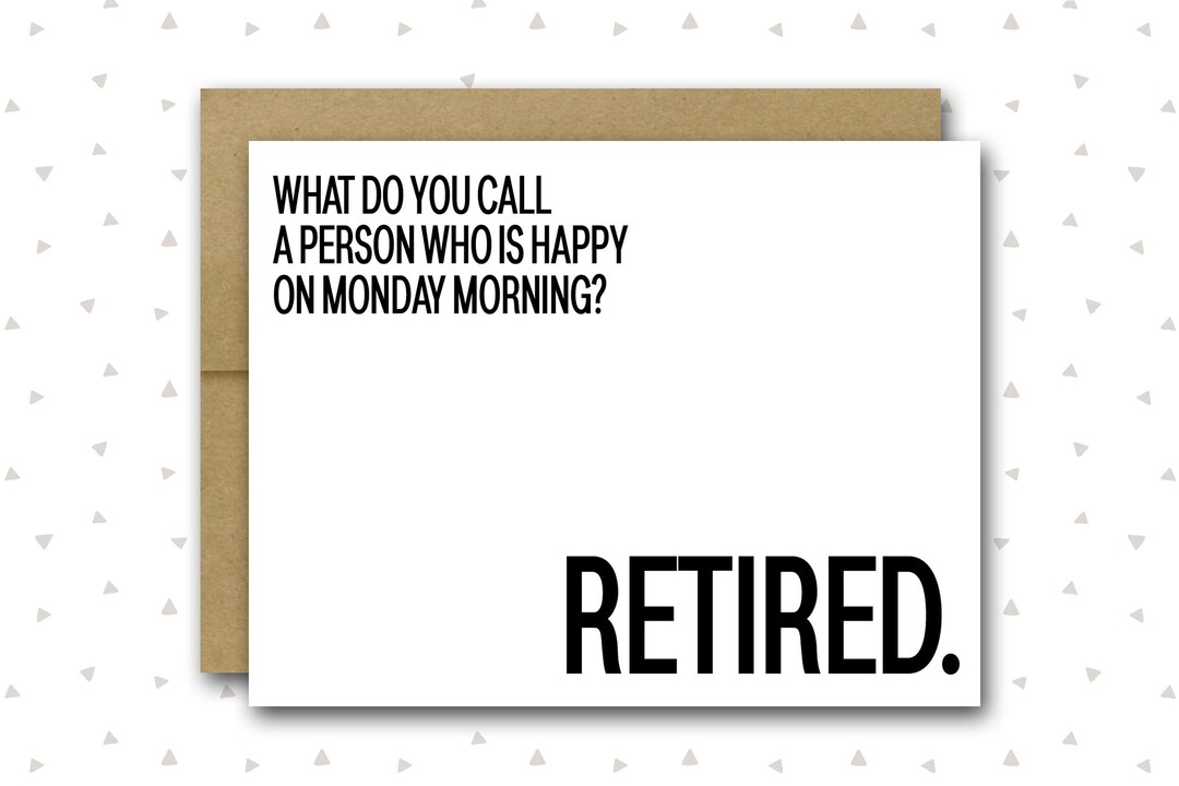 Happy Retirement Card Good Luck Retirement Card Funny Retirement Card ...