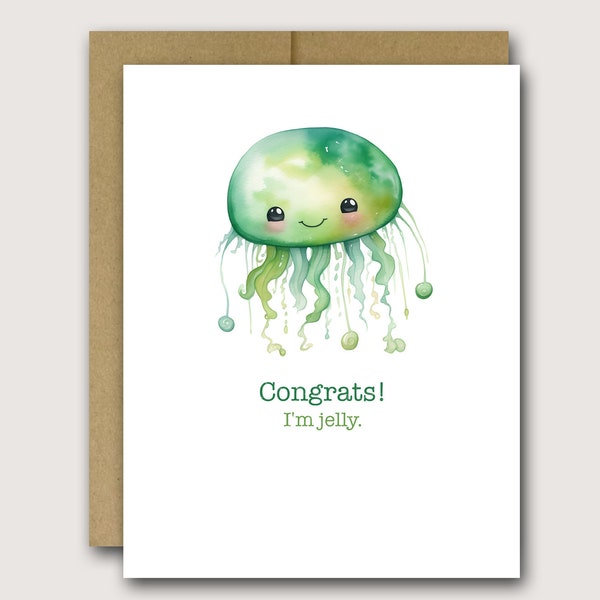 Jellyfish Pun Card - Etsy